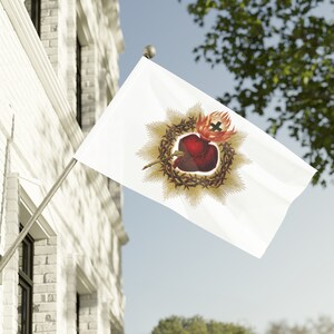 Sacred Heart of Jesus Flag, Catholic, Gift, Religious, Priest, Deacon ...