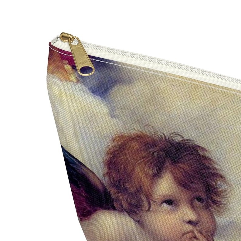 Putti Detail From Sistine Madonna, Rosary, Chapel Veil Bag, Raphael ...