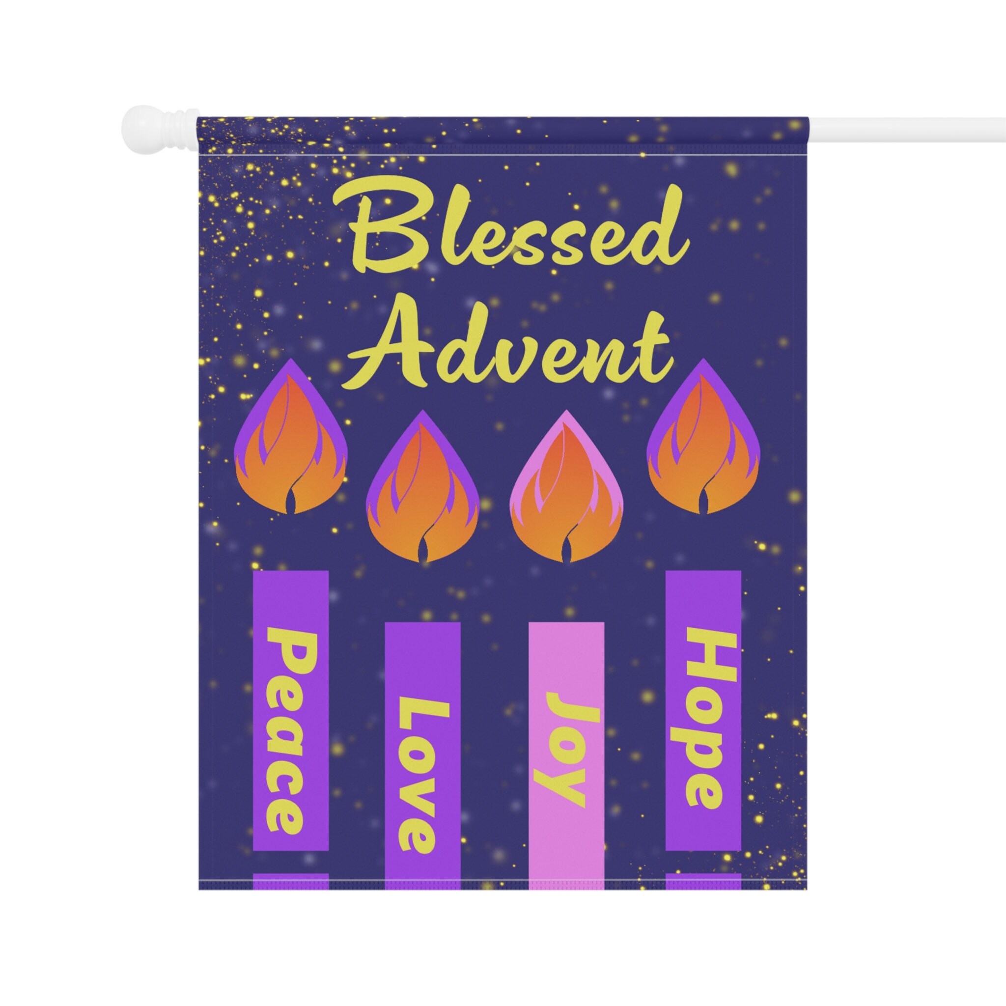Blessed Advent Garden & House Flag, Catholic Gift, Candles, Traditional ...