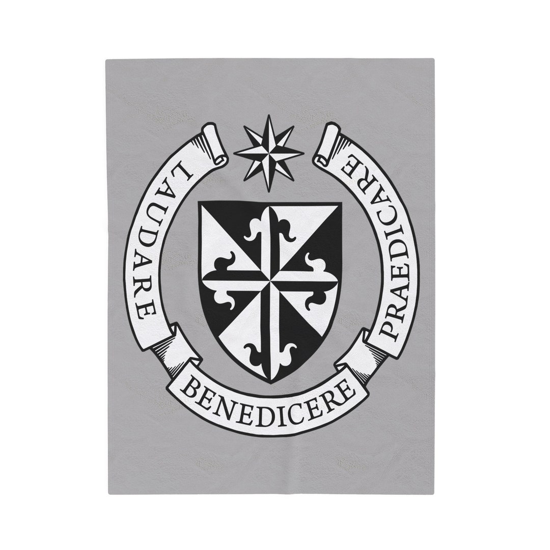 Dominican Order Logo Velveteen Plush Blanket, Coat of Arms, Order of ...