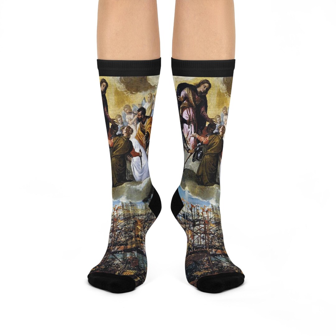 Battle of Lepanto Comfort Cushioned Crew Socks, Unique Gift, Quirky ...