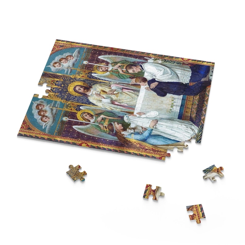 First Communion Puzzle (120, 252, 500-piece), Traditional Catholic ...