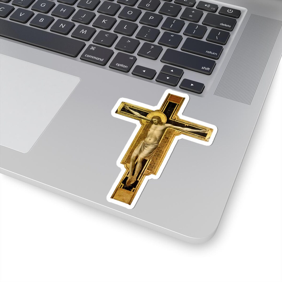 Crucifix of the Malatesta Temple - Kiss-cut Sticker - Giotto Di Bondone ...
