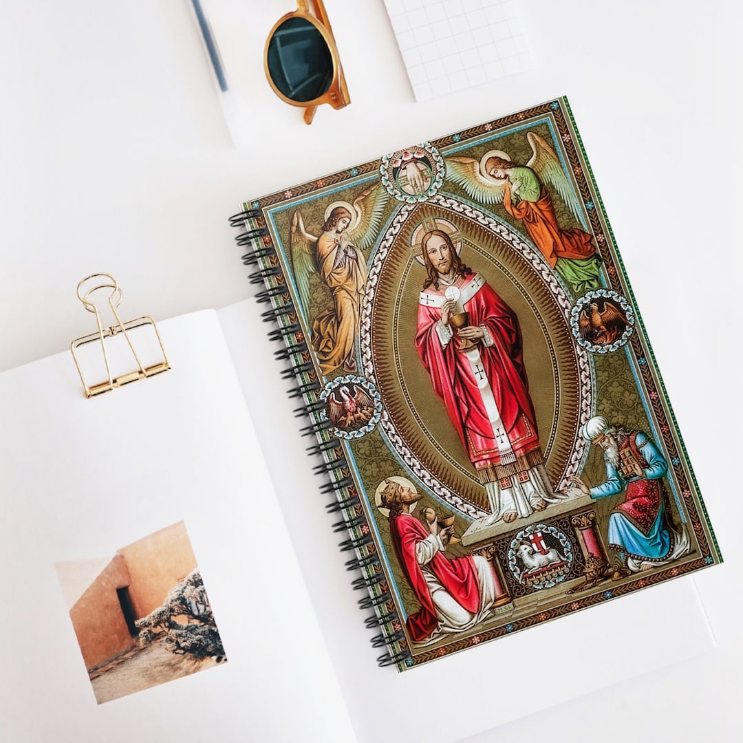 Christ as the High Priest Spiral Notebook Journal Ruled Line, Catholic ...