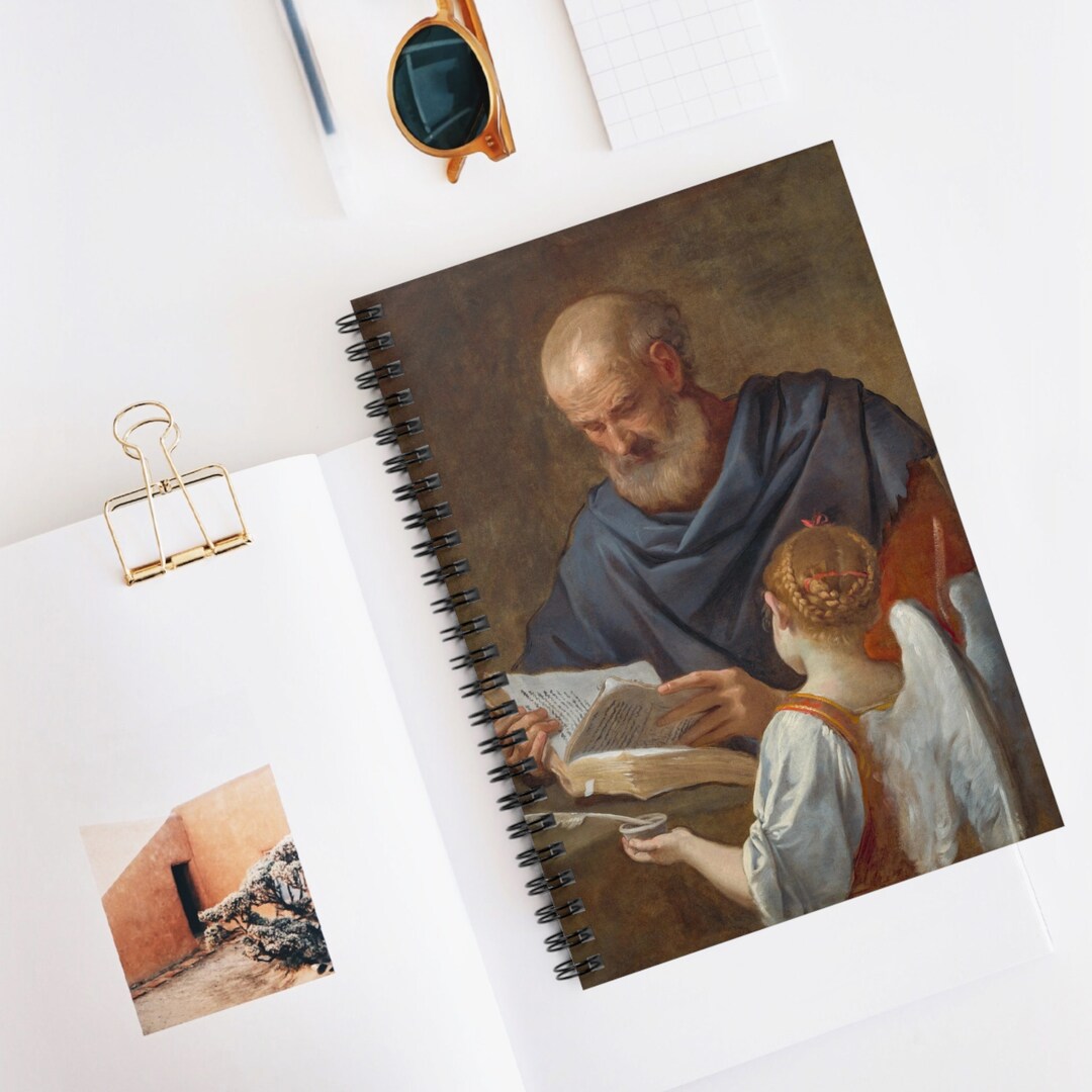 Saint Matthew and the Angel Spiral Notebook, Ruled Line, Simone ...