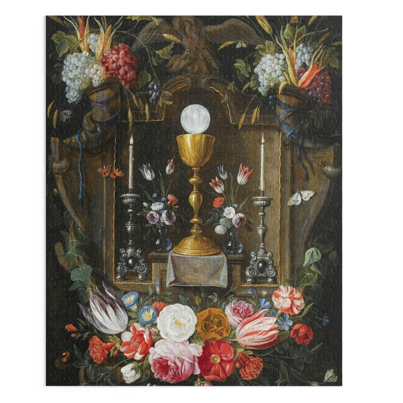 Eucharist With Garlands of Flowers and Fruit Puzzle 120, 252, 500-piece ...