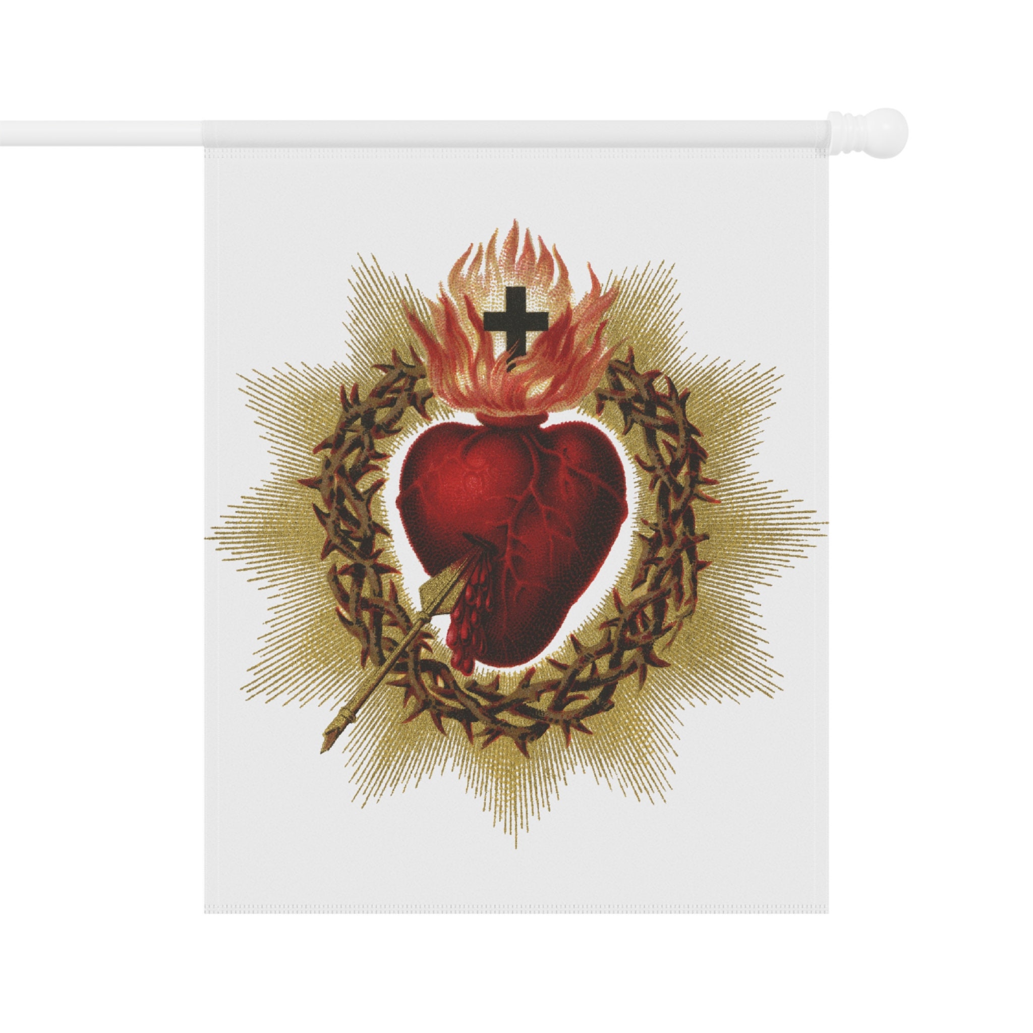 Sacred Heart of Jesus Garden & House Flag Catholic Gift - Etsy
