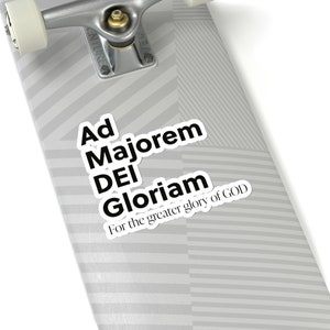 AMDG Ad Majorem Dei Gloriam Kiss-cut Sticker Jesuit Motto, Catholic ...