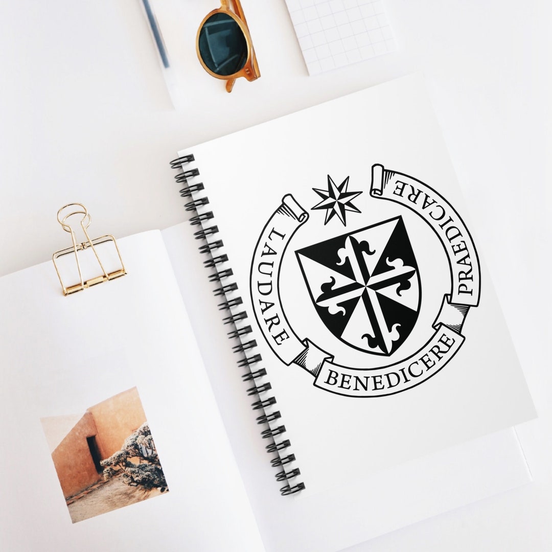 Dominican Order Logo Spiral Notebook Ruled Line, Catholic, Aesthetic ...