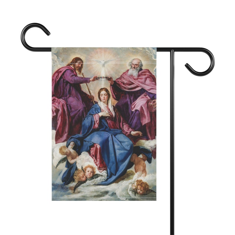 Coronation of the Virgin Garden & House Flag, Traditional Catholic ...