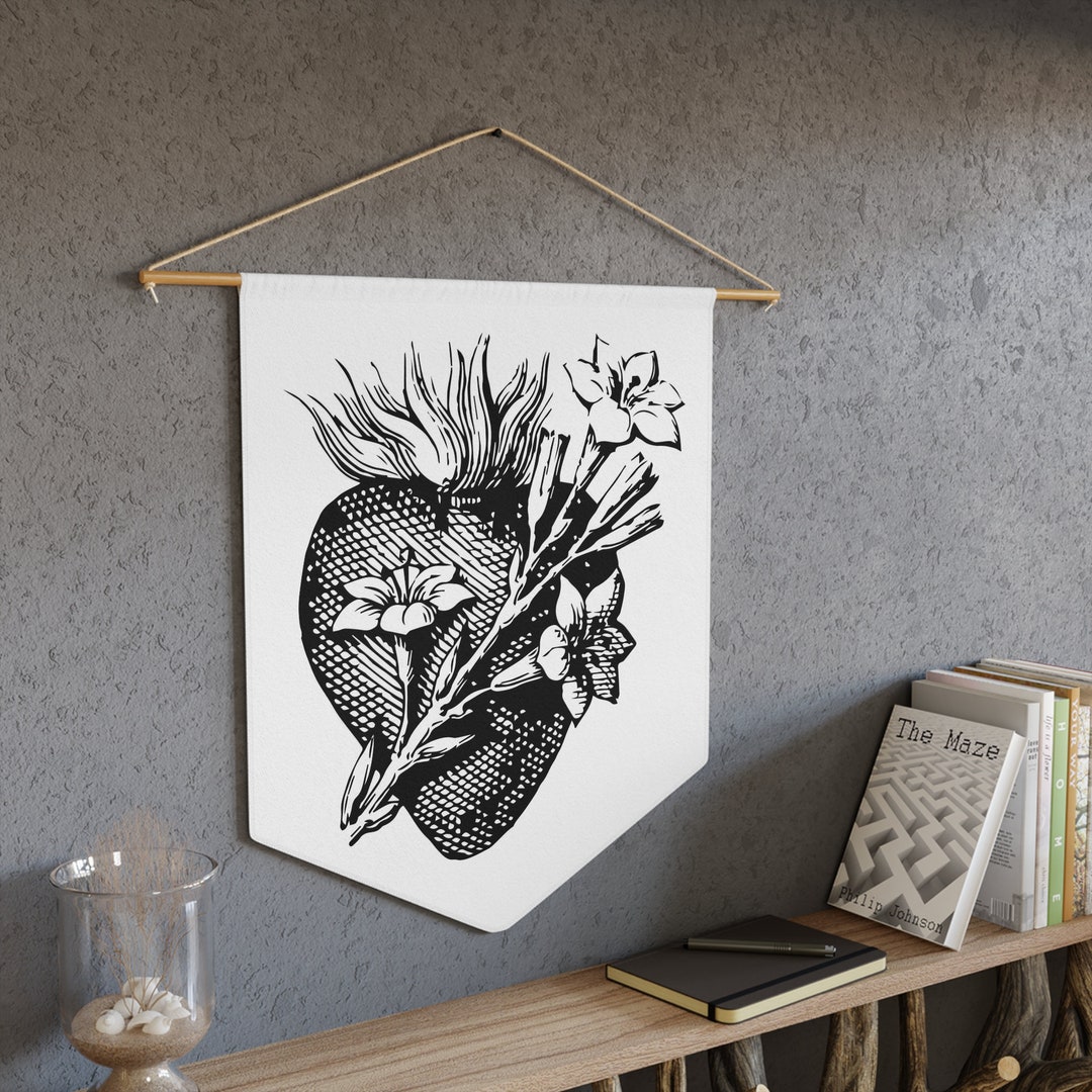 Chaste Heart of St. Joseph Pennant, Banner, Catholic Gift, Religious ...