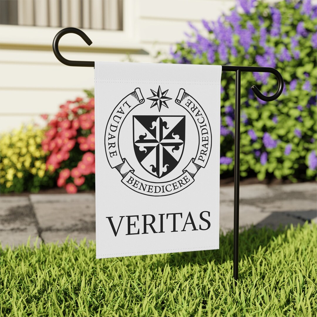 Dominican Order Veritas Garden & House Flag, Catholic Gift, Aesthetic ...
