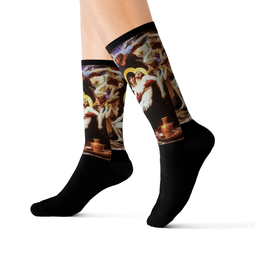 Pieta Black Socks, Priest, Deacon, Traditional, Painting, Catholic Gift ...