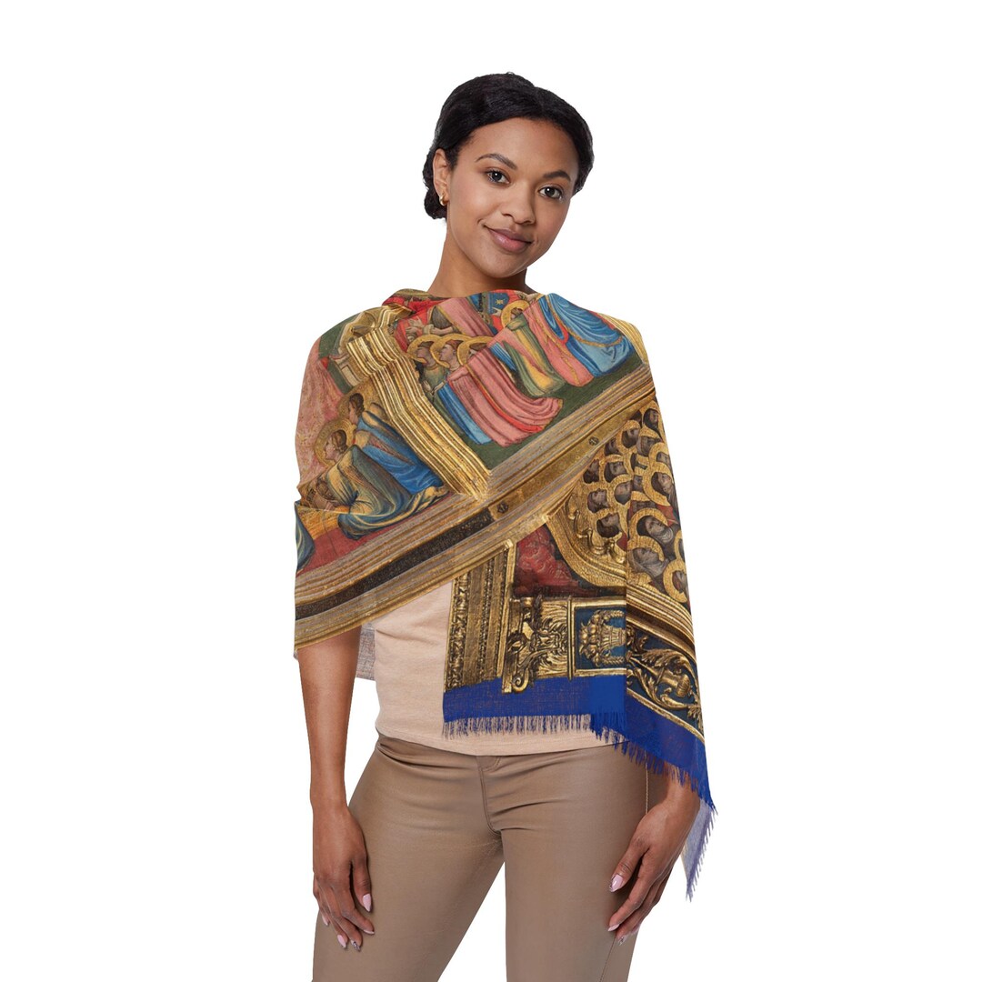 Renaissance Art Light Scarf, Catholic, Christian, Jesus, Mary, Madonna ...