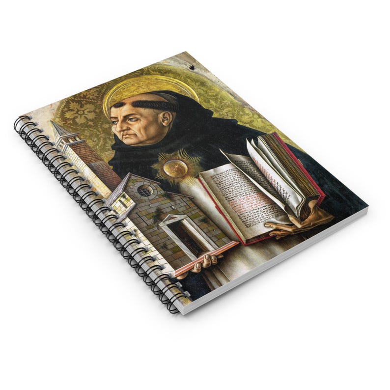 St Thomas Aquinas Spiral Notebook Journal Ruled Line, Catholic Gift ...
