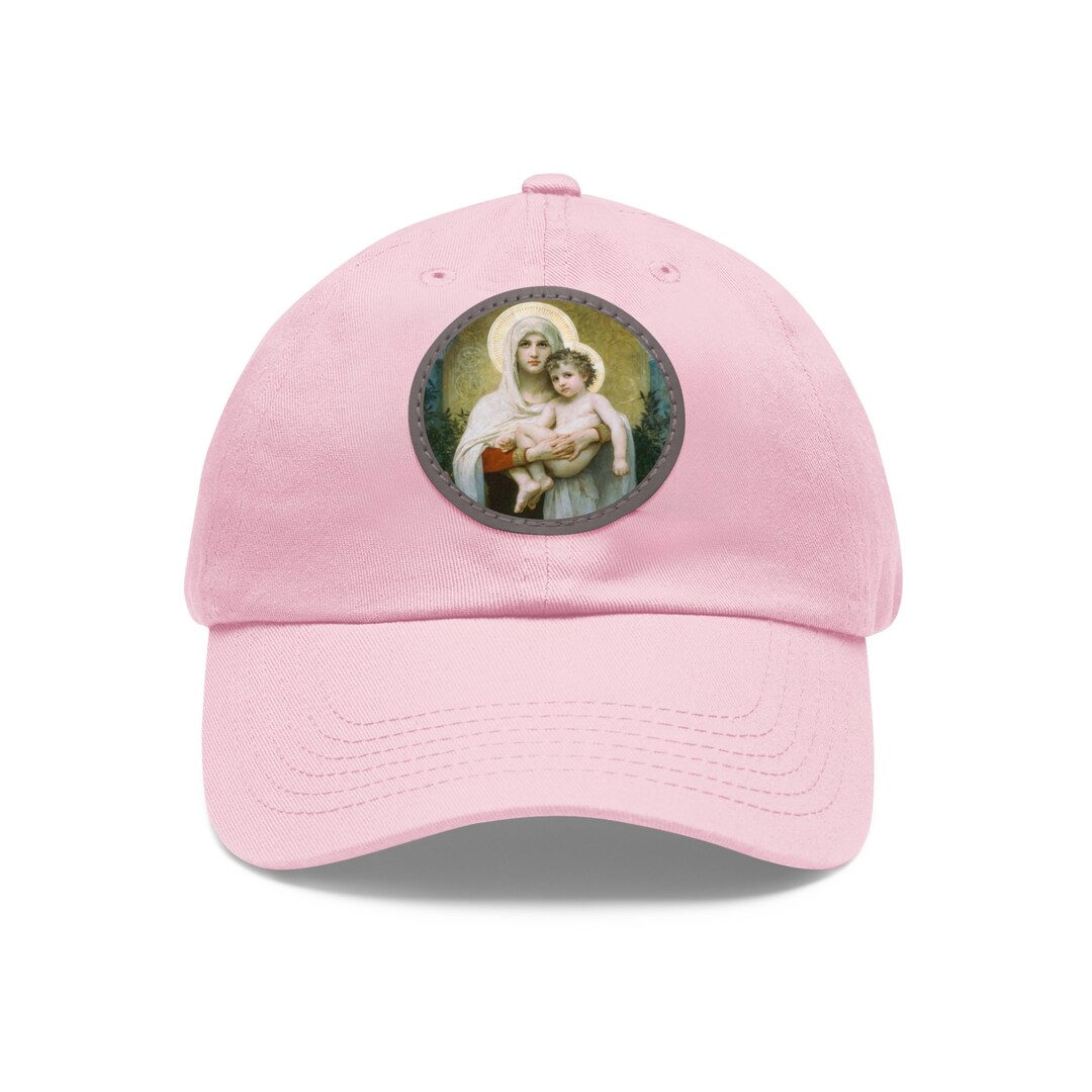 Madonna of the Roses Baseball Hat With Leather Patch Orthodox, Catholic ...