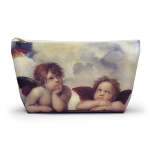 Putti Detail From Sistine Madonna, Rosary, Chapel Veil Bag, Raphael ...