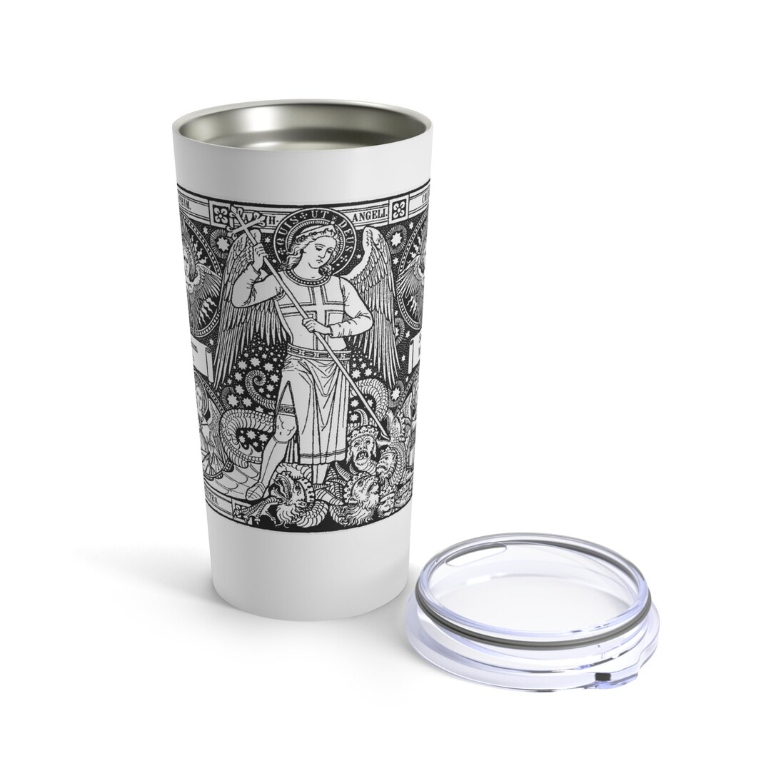 9 Choirs of Angels Tumbler, 20oz Traditional Catholic, Line Drawing ...
