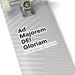 AMDG - Ad Majorem Dei Gloriam - Kiss-cut Sticker - Jesuit Motto ...