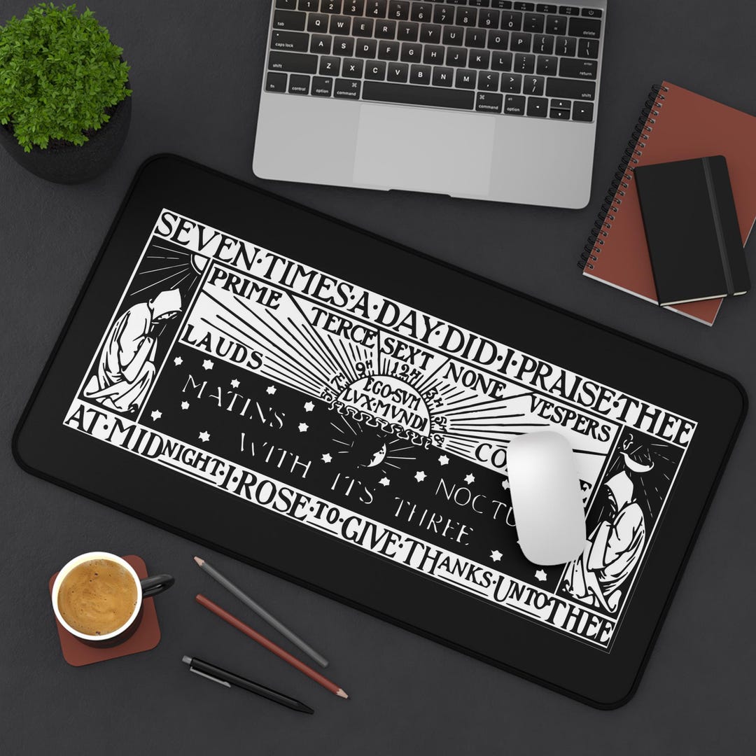 Liturgy of the Hours Desk Mat, Catholic Gift, Divine Office, Latin ...