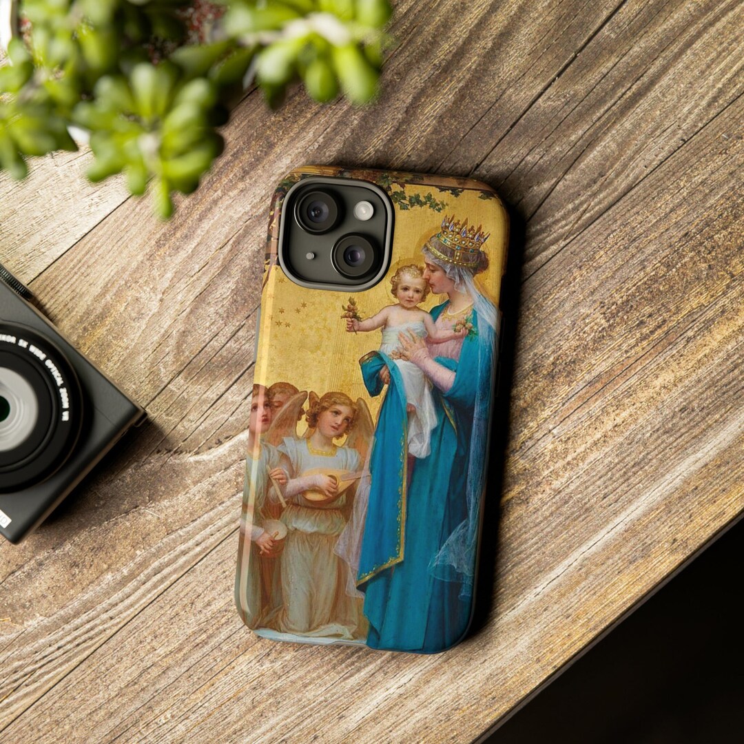 Madonna and Child With Angels Phone Case iPhone Google - Etsy