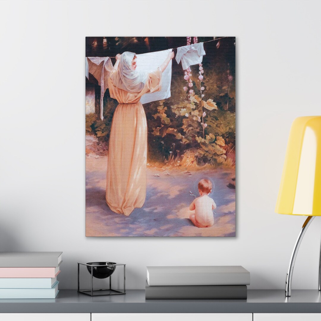 Our Lady of the Laundry - Canvas Gallery Wraps - Jesus, Virgin Mary ...