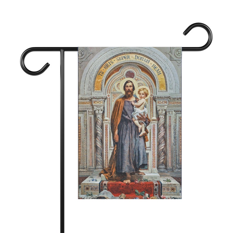 Saint Joseph, Protector of the Church Garden & House Flag, Catholic ...