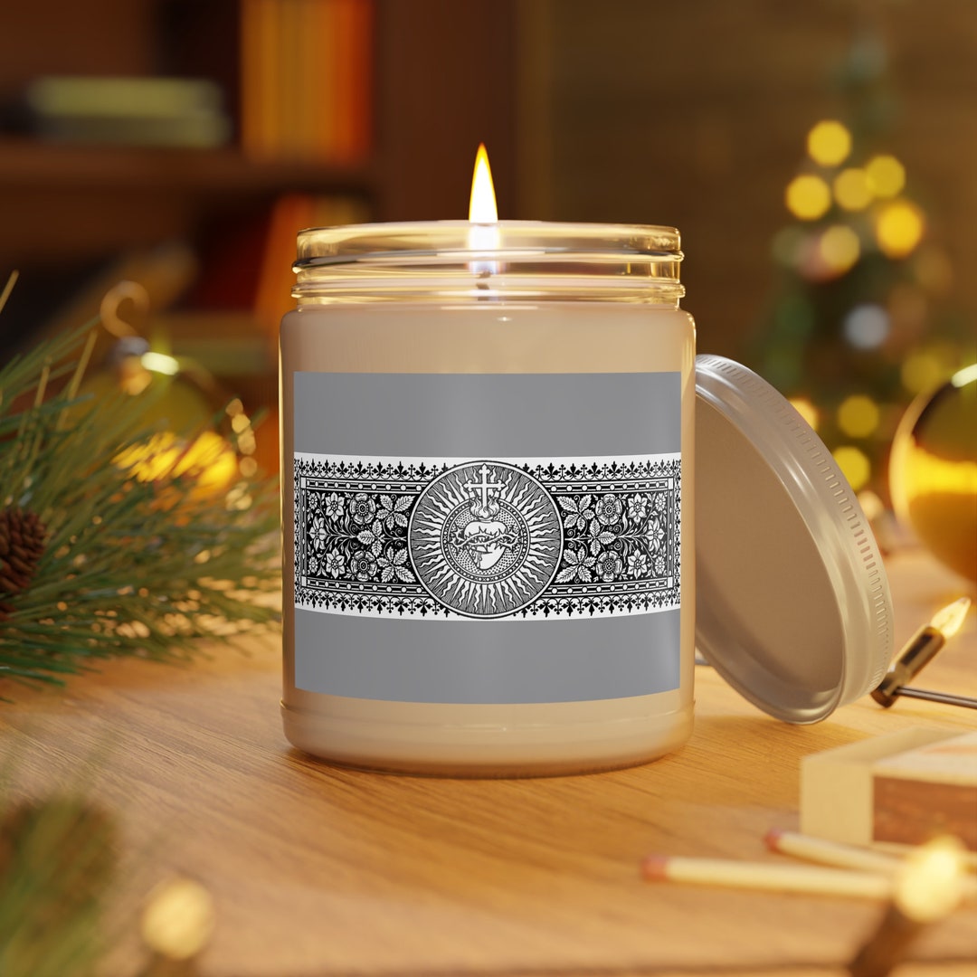 Sacred Heart of Jesus Scented Candles, 9oz, Traditional, Catholic, Line ...