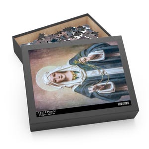 Our Lady of the Rosary Puzzle (120, 252, 500-piece) Catholic Gift ...