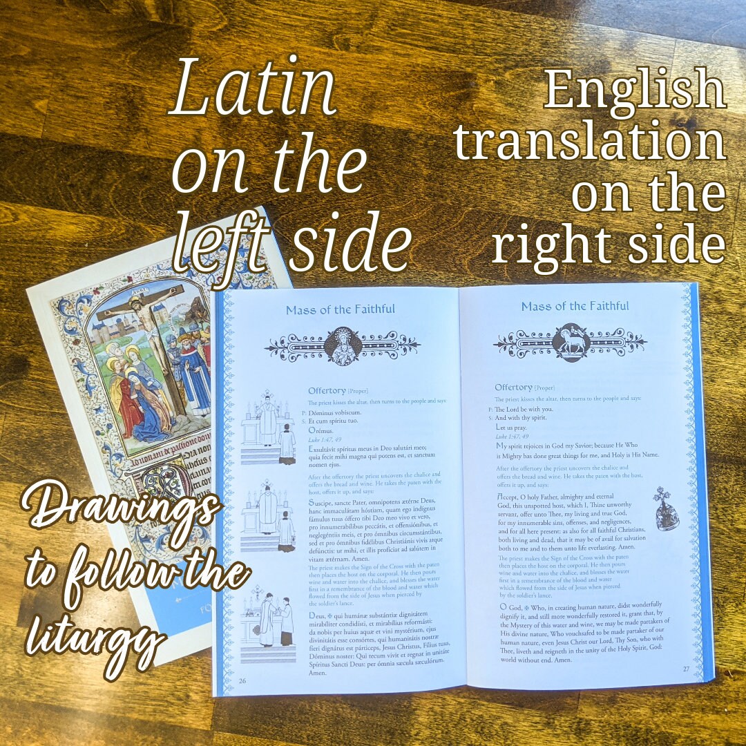 Latin English Missal for Tridentine Traditional TLM Catholic Mass With ...