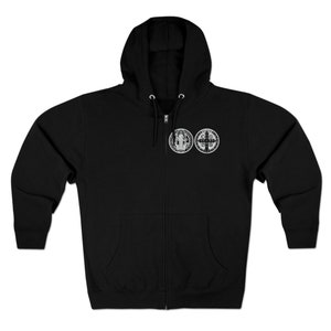 Medal of Saint Benedict Unisex Premium Full Zip Hoodie, Catholic ...