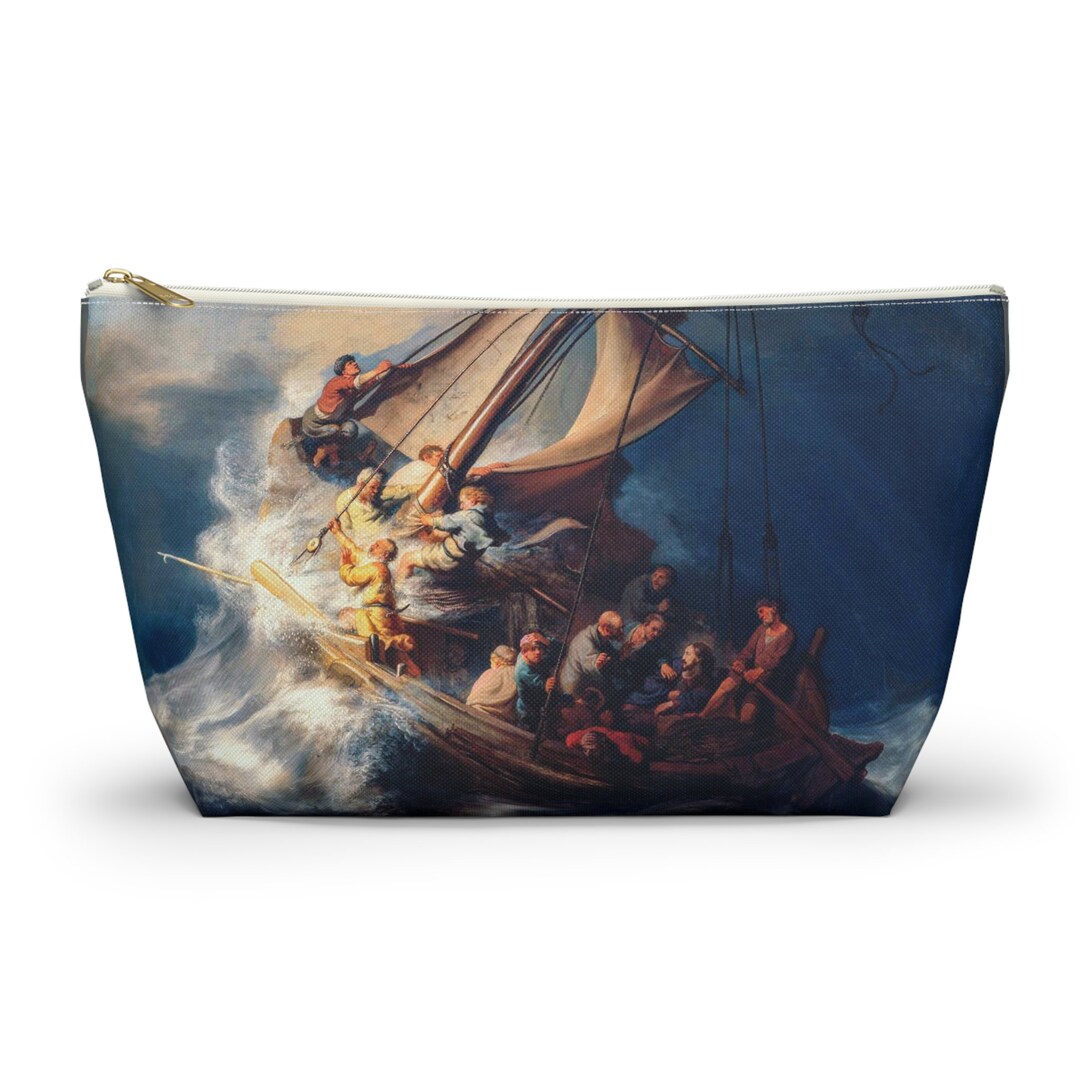 Christ in the Storm on the Sea of Galilee Rosary, Chapel Veil Bag ...