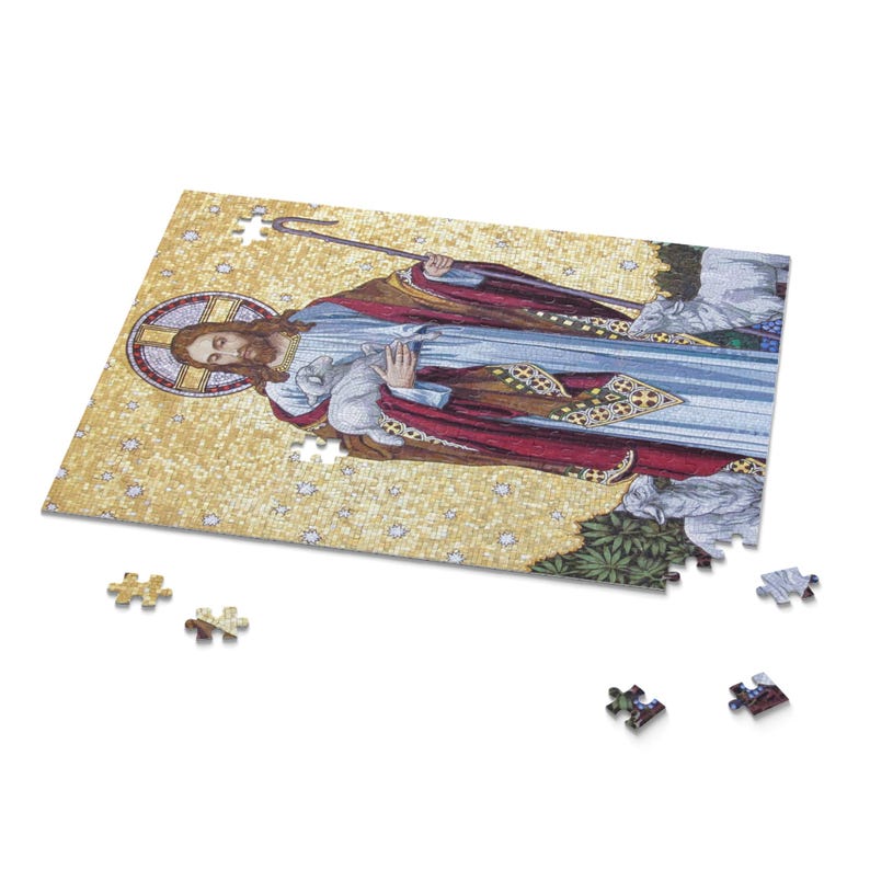 Christ the Good Shepherd Puzzle (120, 252, 500-piece), Christian ...