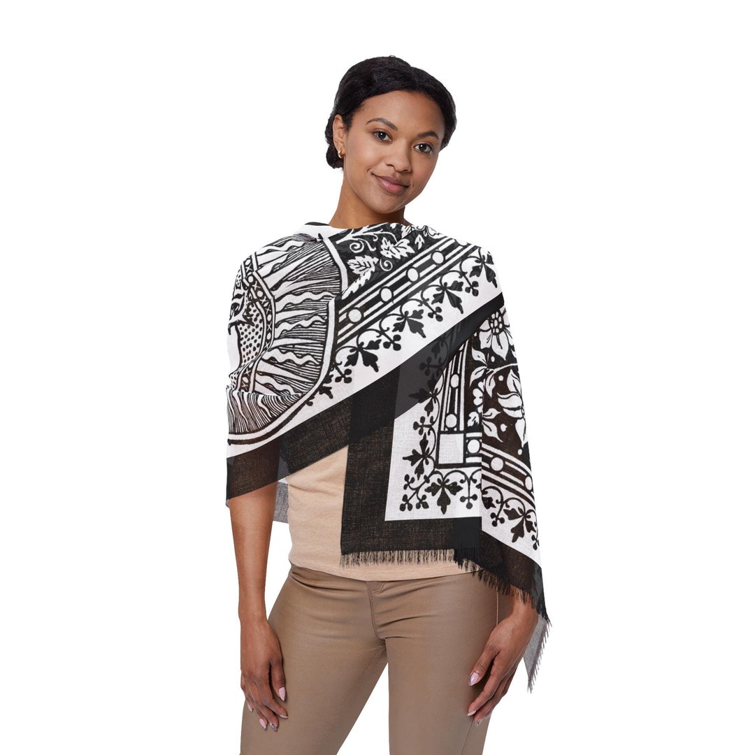 Sacred Heart of Jesus Light Scarf, Catholic Gift, Traditional Art ...