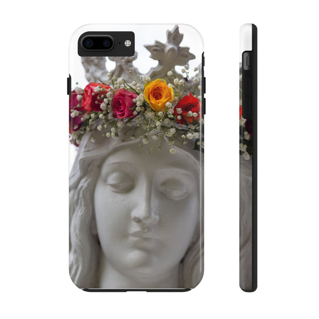 Virgin Mary With Flowers Tough Phone Cases, Case-mate, Madonna, Blessed ...