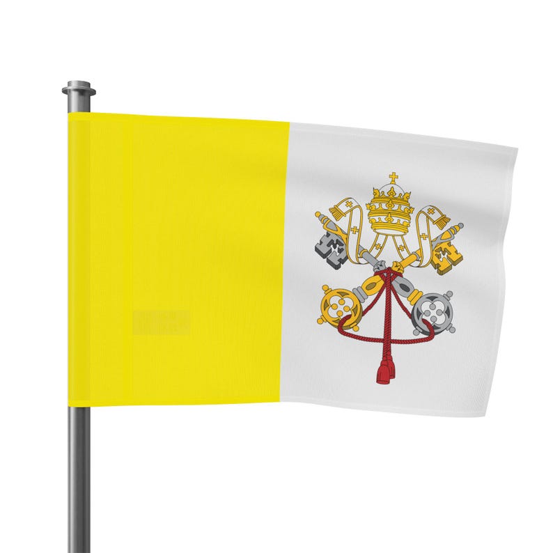 Vatican City Flag, Catholic, Holy See, Gift, Roman Catholic, Heraldry ...