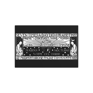 Liturgy of the Hours Metal Art Sign, Catholic, Gift, Latin, Aesthetic ...