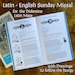 Latin English Missal for Tridentine Traditional TLM Catholic Mass With ...