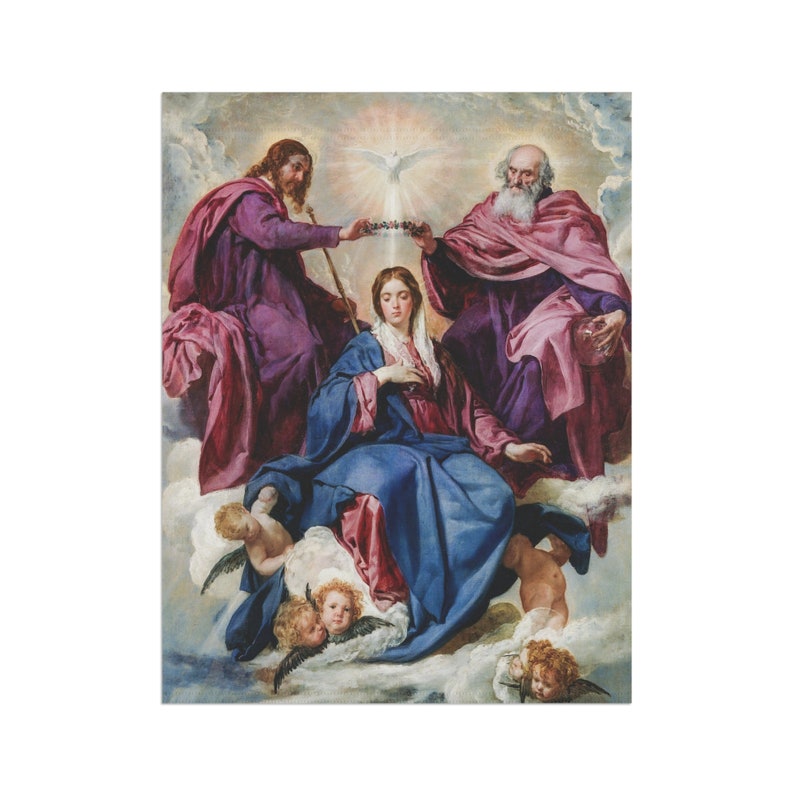 Coronation of the Virgin Garden & House Flag, Traditional Catholic ...