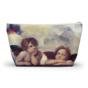 Putti Detail From Sistine Madonna, Rosary, Chapel Veil Bag, Raphael ...