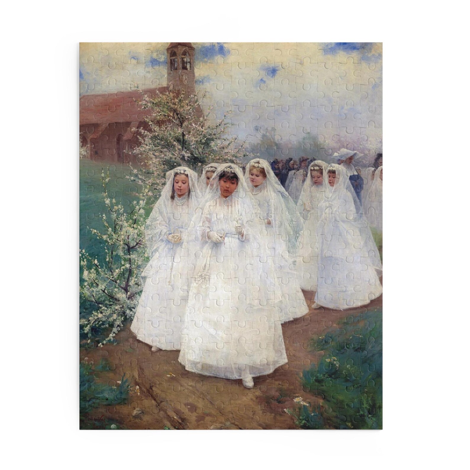 Children After First Communion Puzzle (120, 252, 500-piece), Catholic ...