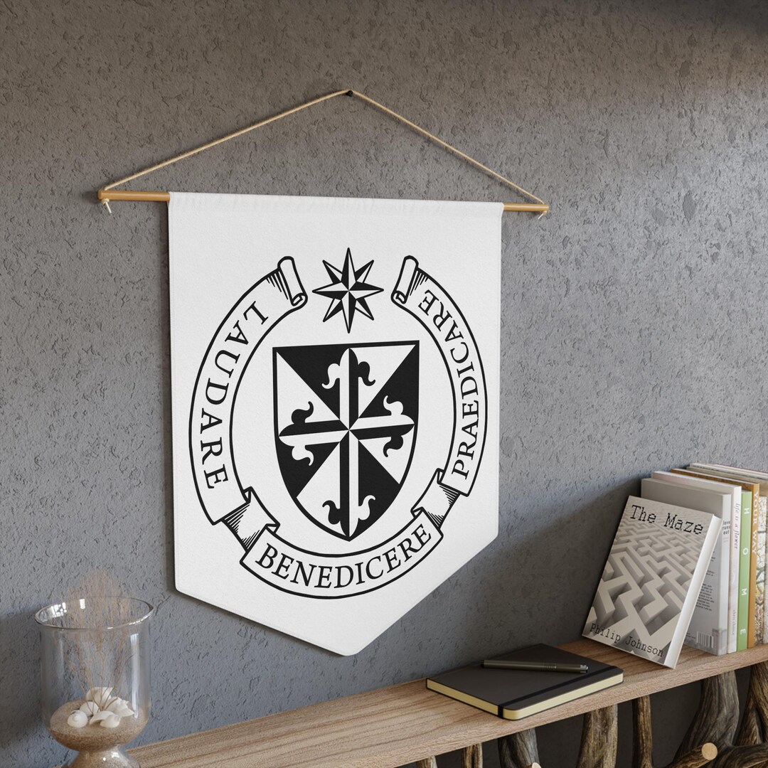 Dominican Order Logo Pennant, Banner, Traditional, Catholic Gift ...