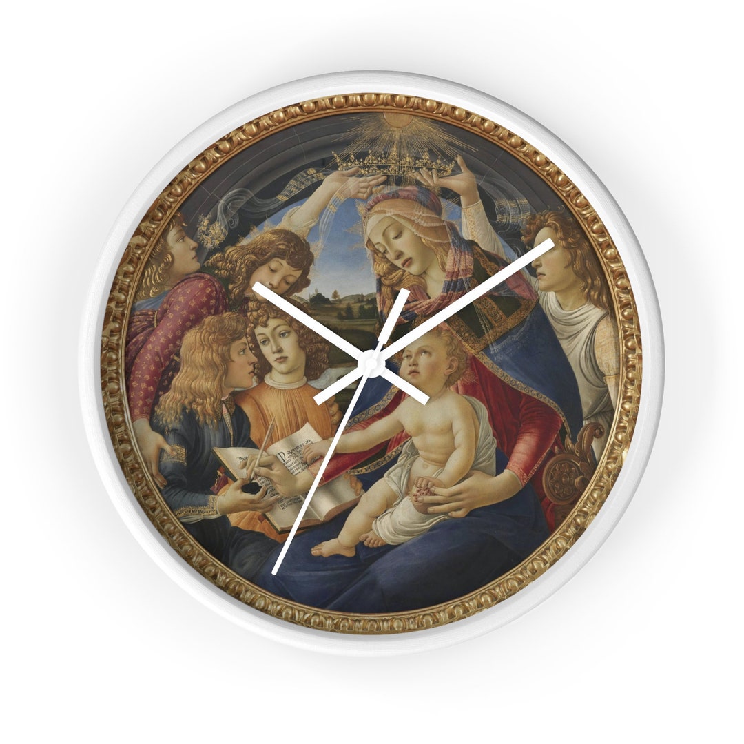 Botticelli Madonna of the Magnificat Wall Clock, Fine Art, Catholic ...