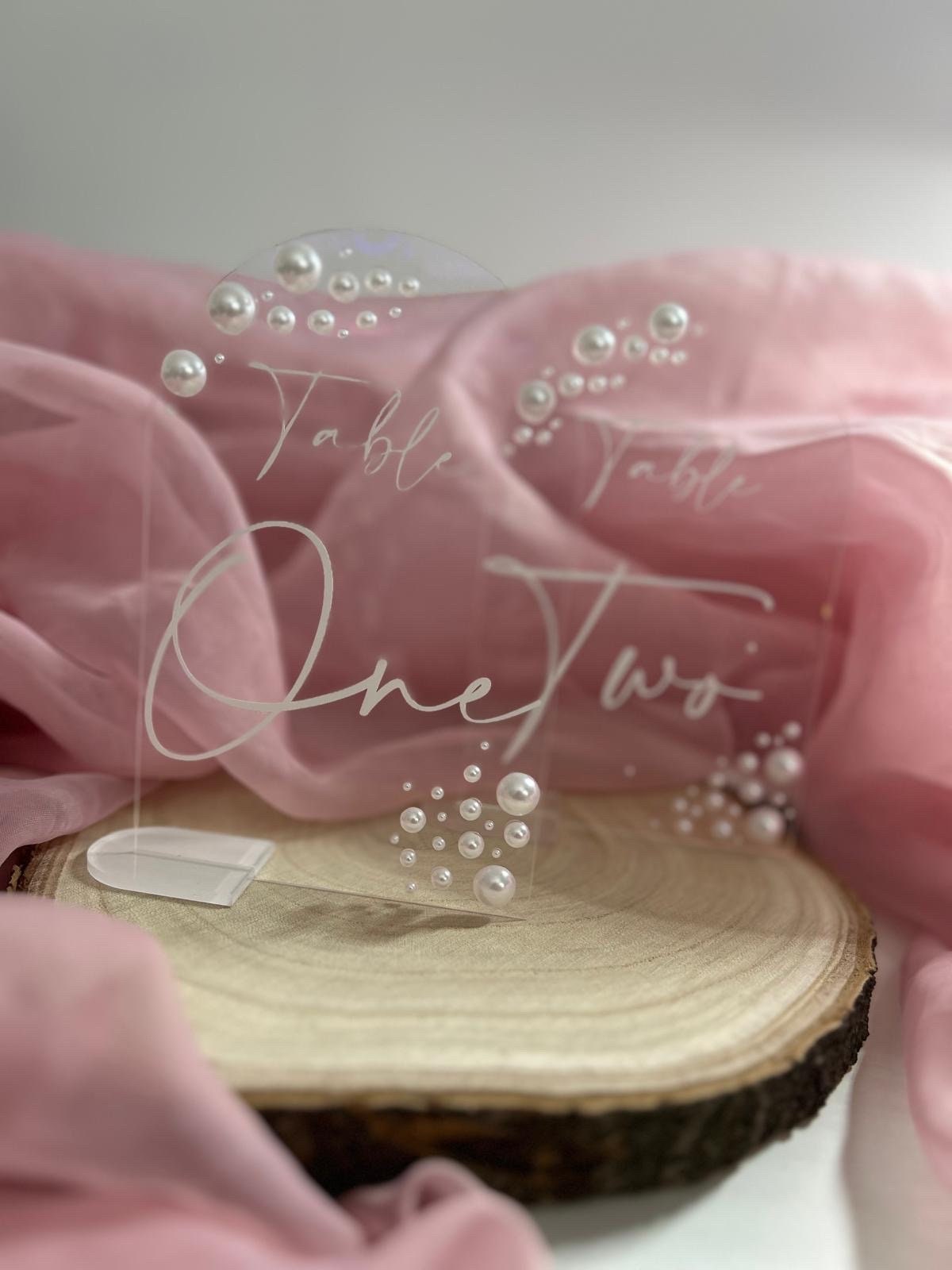 Pearl Acrylic Table Numbers 1item - Etsy