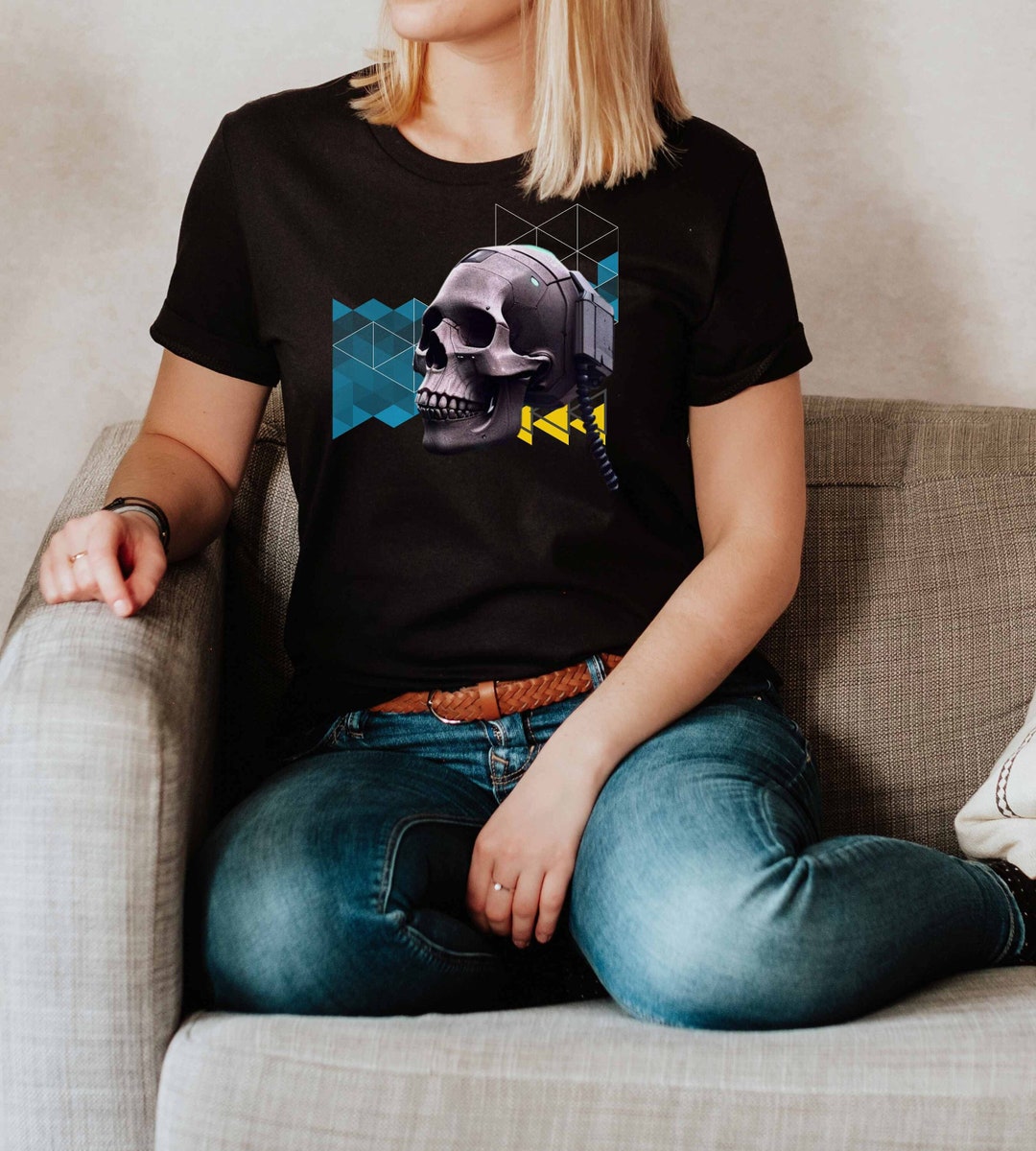 Skull Female Comfy Style Beautiful Design Graphic Pretty Colorful ...