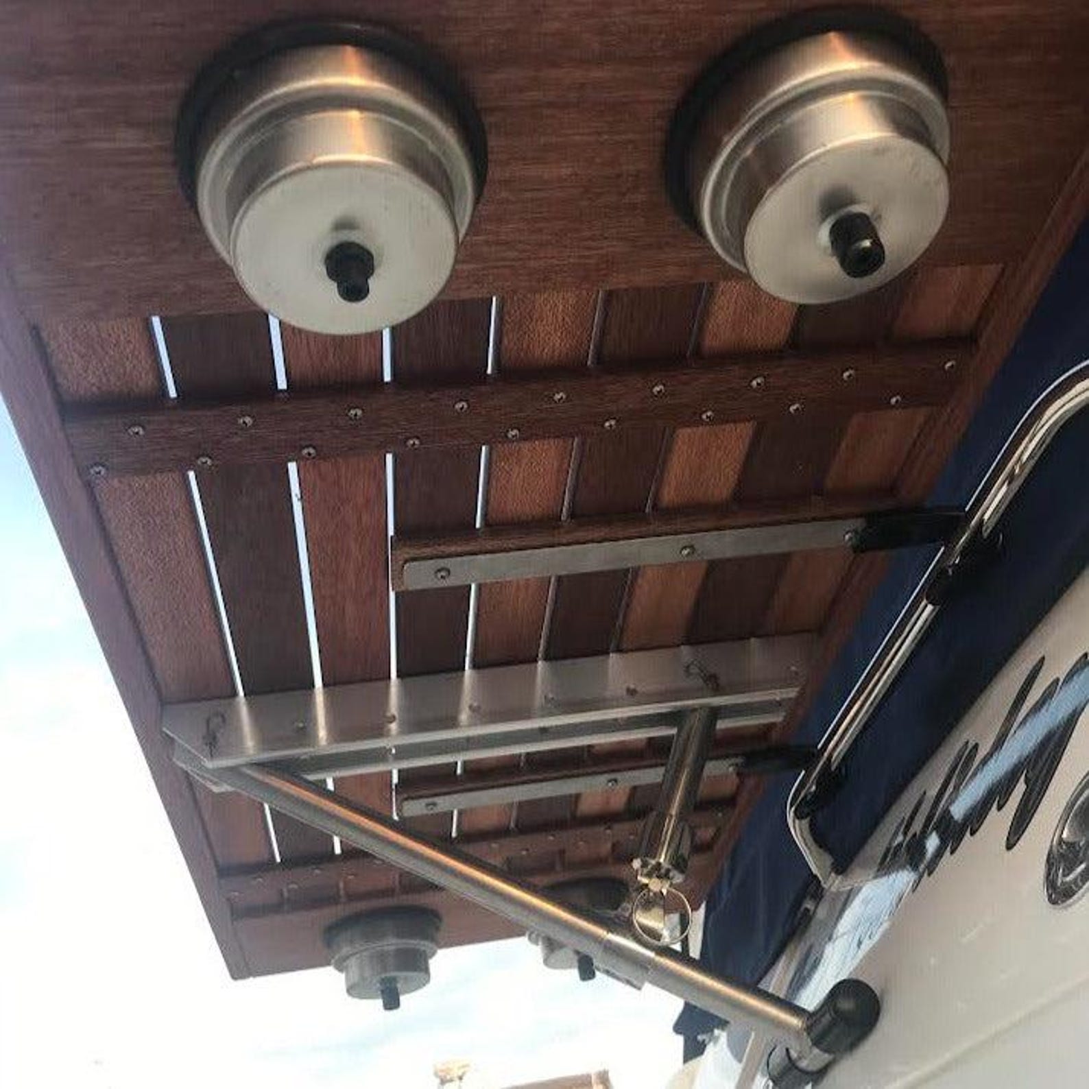 Mahogany Transom Boat Table With Teak Oil Finish - Etsy