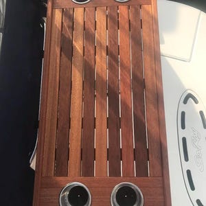 Mahogany Transom Boat Table With Teak Oil Finish - Etsy