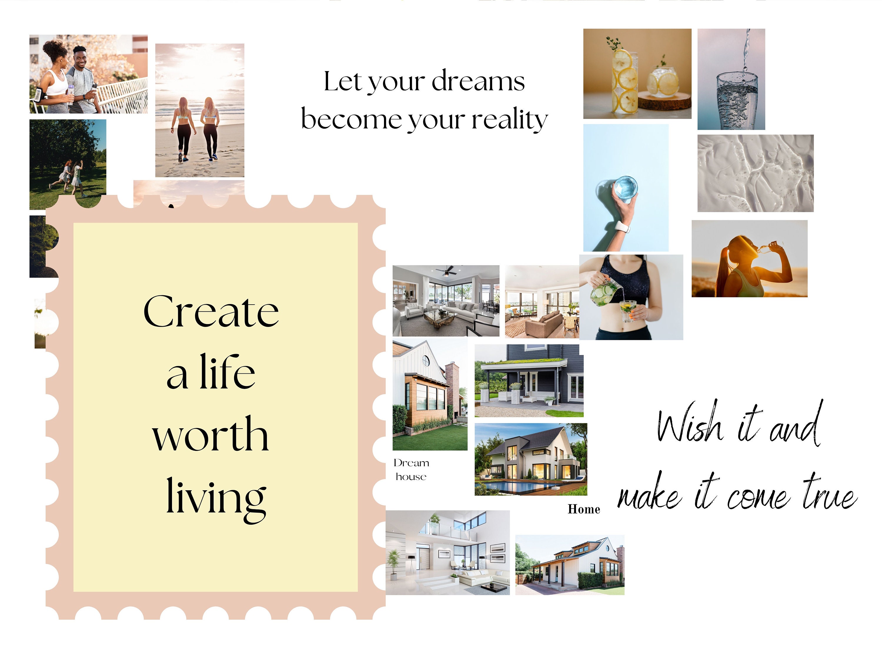 2023 Vision Board Printables 2023 Vision Board Clip Art 300 - Etsy