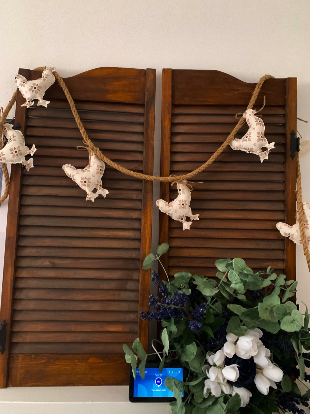 Handmade Chicken Garland 8-foot Spring Summer Farmhouse Decor - Etsy