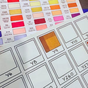 Color Swatch Printable PDF, for Markers, Paints, Pencils and More! - Etsy